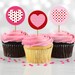 Valentines Printable Cupcake Hearts Topper - Etsy