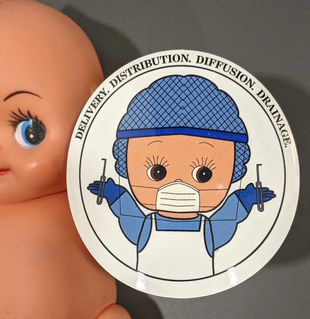 Kewpie Embalmer Sticker - Etsy