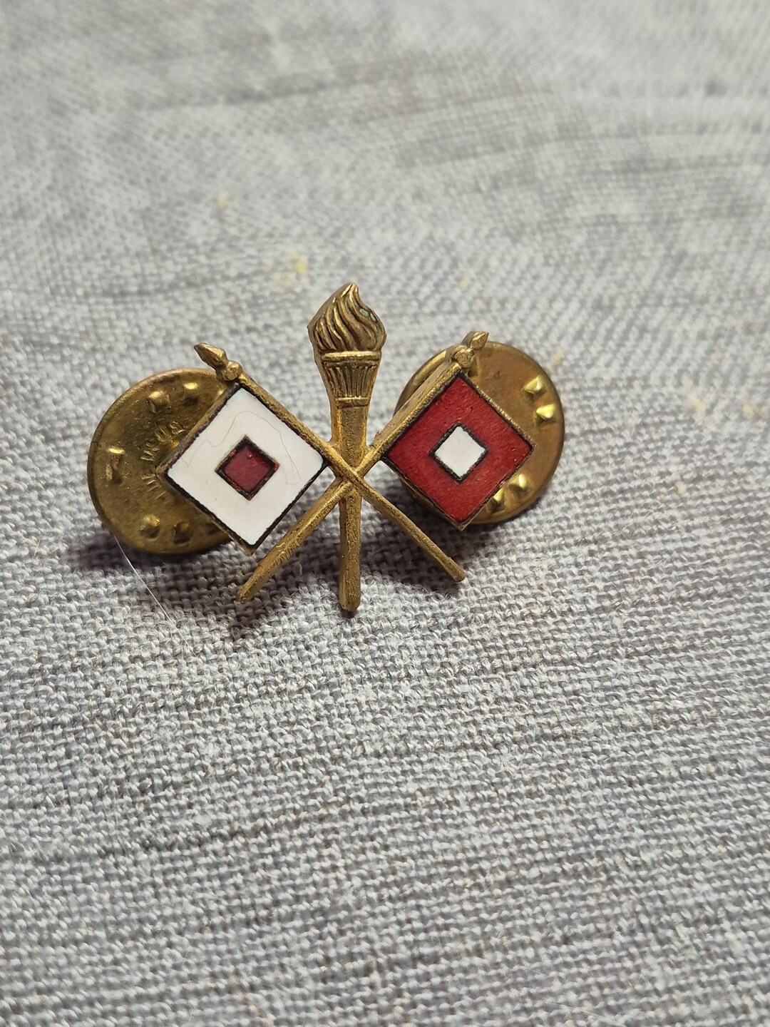 Vintage US Army Signal Officer Collar Pin - Etsy