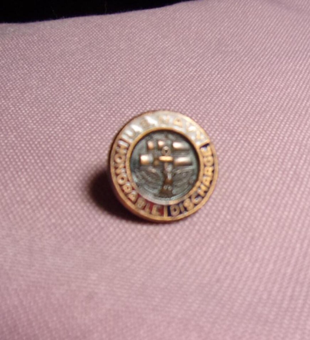 Vintage US Navy Honorable Discharge Tac Pin - Etsy