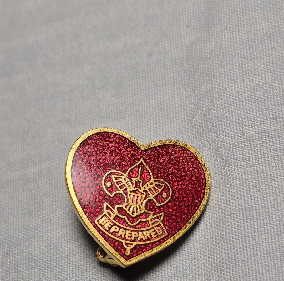 Vintage Enamel Boy Scout Be Prepared Pin - Etsy