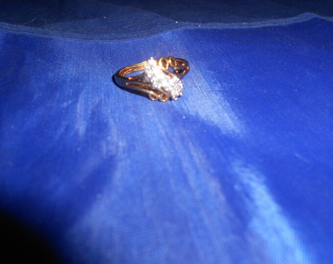 PRETTY GOLDTONE Rhinestone Marked NV Ring Costume Jewelry Ring - Etsy