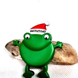 Vintage Hallmark Cards Mistletoad Pin - Etsy