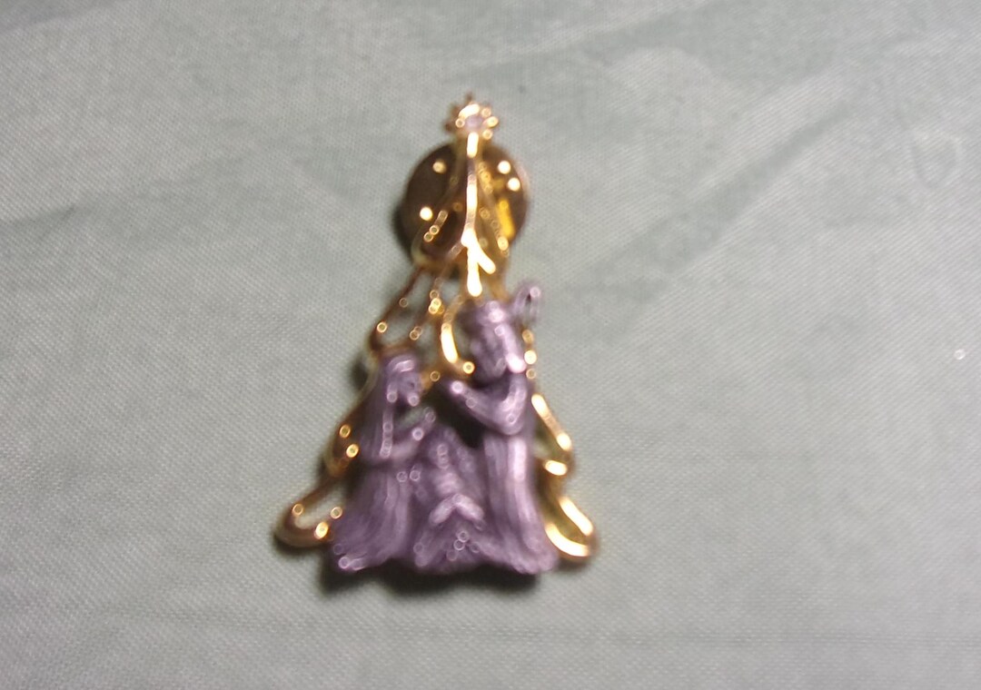 Vintage Nativity Pin Brooch - Etsy