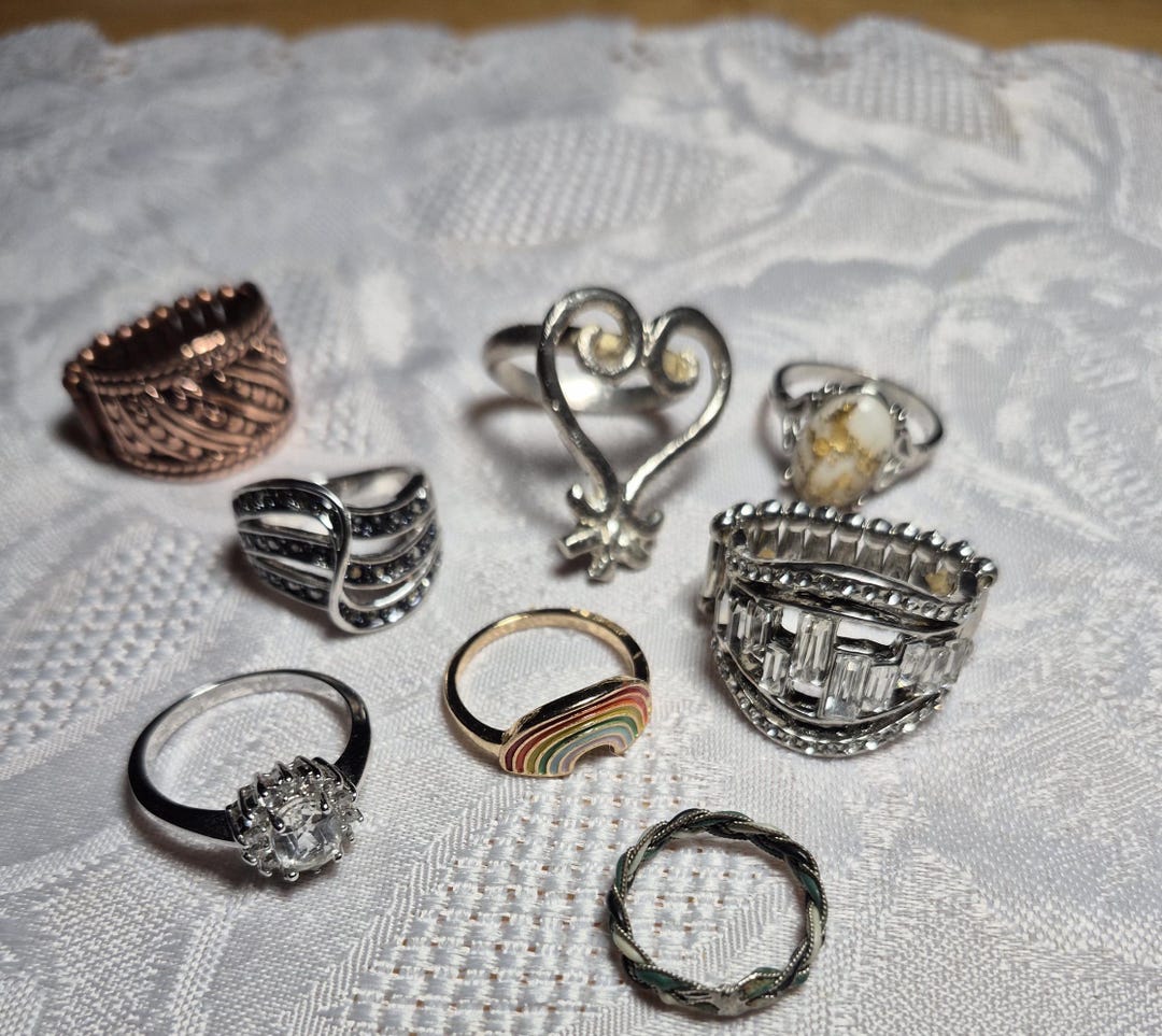 Vintage Costume Rings, Destash Ring Lot D2 - Etsy