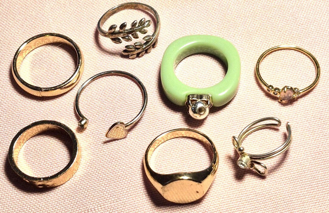Vintage Costume Ring Lot, Wear, Craft, Repurpose SS3 - Etsy
