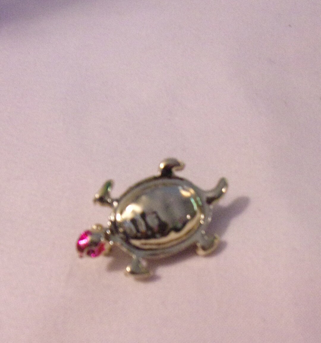 Vintage Turtle Lapel Pin - Etsy