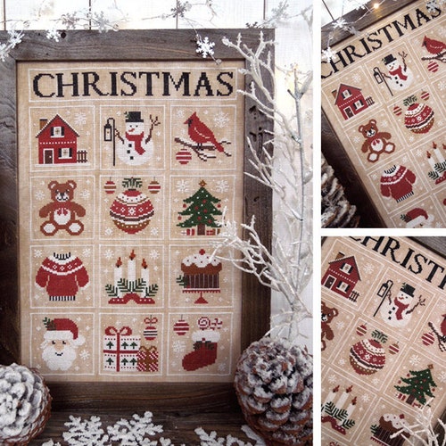 Red Christmas the Colors of Christmas PDF DIGITAL Cross - Etsy