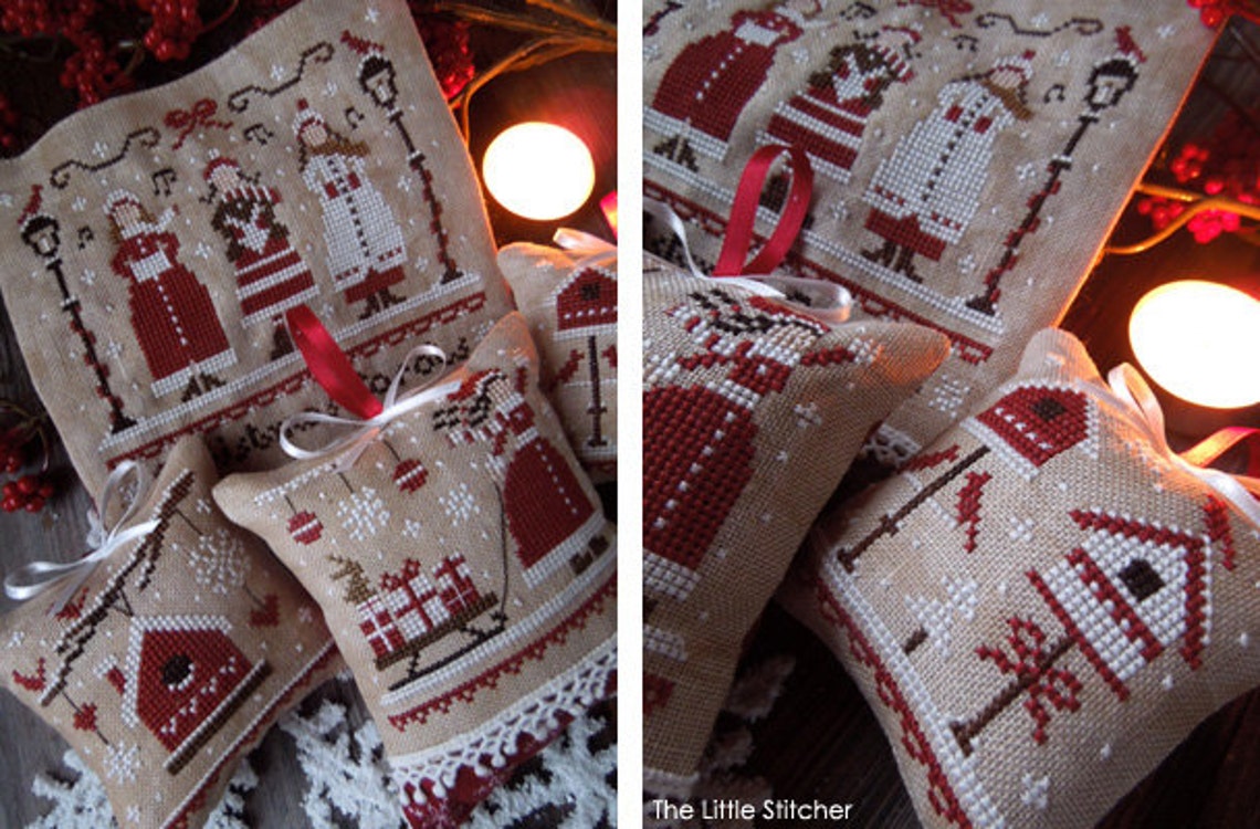 Red Christmas - the Colors of Christmas - PDF DIGITAL Cross Stitch ...