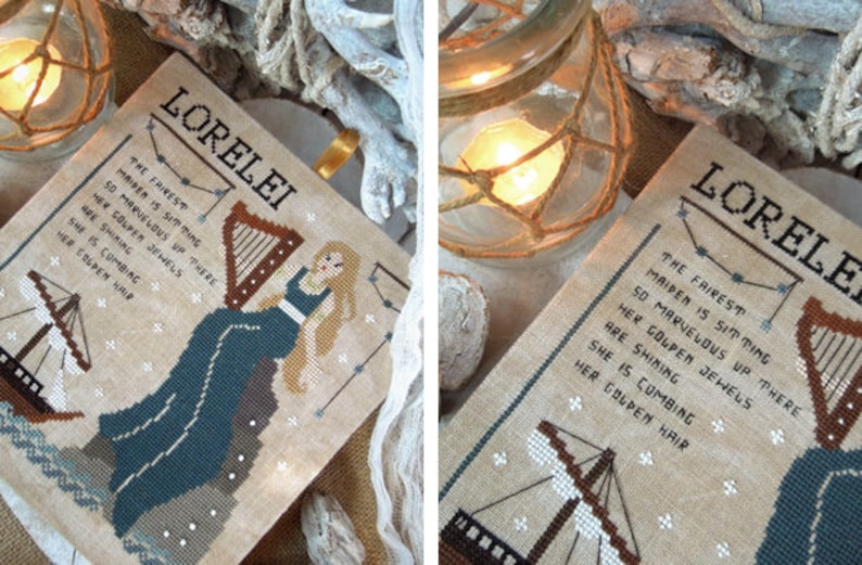 The Lorelei PDF DIGITAL Cross Stitch Pattern - Etsy