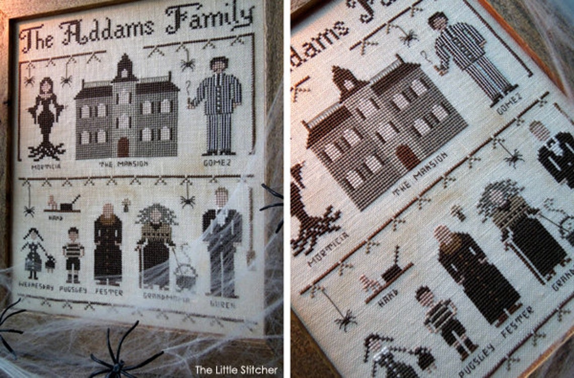 The Addams Family - PDF Digital Cross Stitch Pattern - Etsy Canada