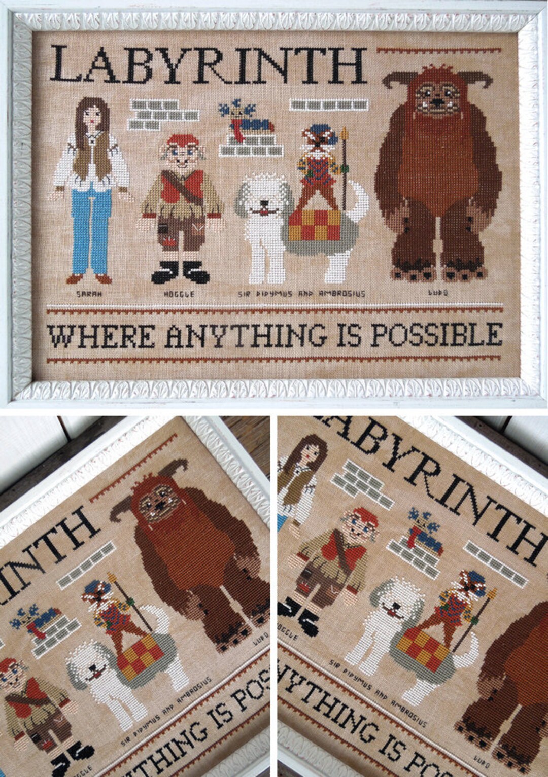 Labyrinth Friends - PDF DIGITAL Cross Stitch Pattern - Etsy