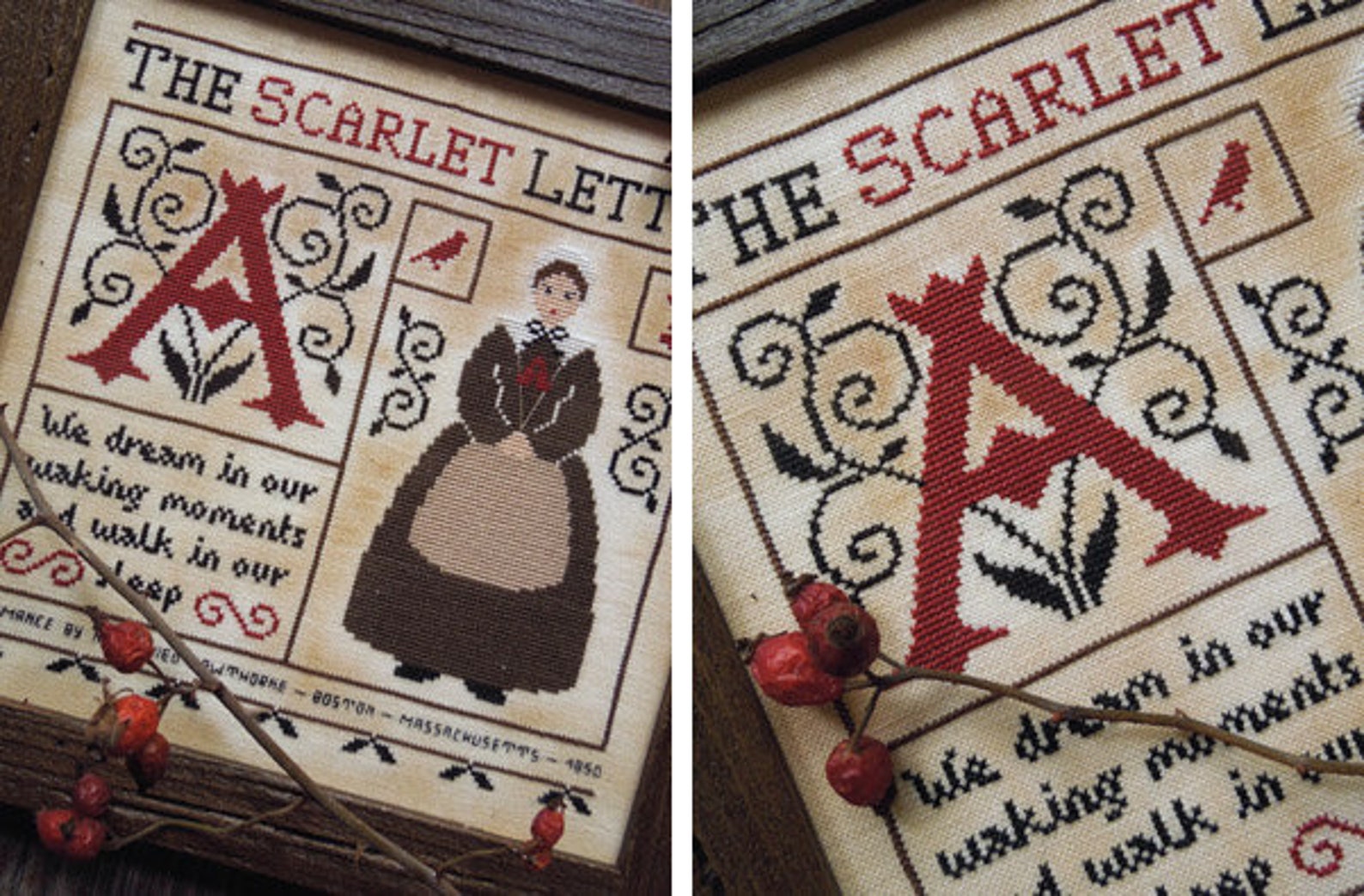 The Scarlet Letter PDF DIGITAL Cross Stitch Pattern - Etsy