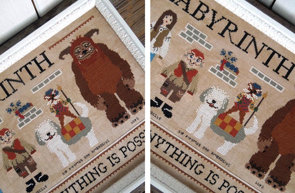 Labyrinth Friends - PDF DIGITAL Cross Stitch Pattern - Etsy