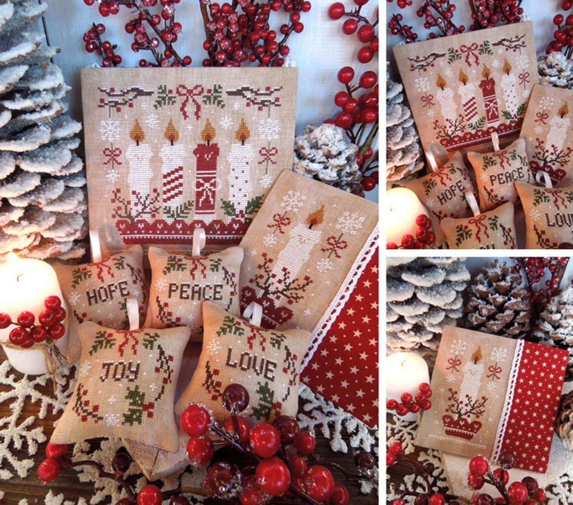 Advent Magic Candles - PDF DIGITAL Cross Stitch Pattern - Etsy