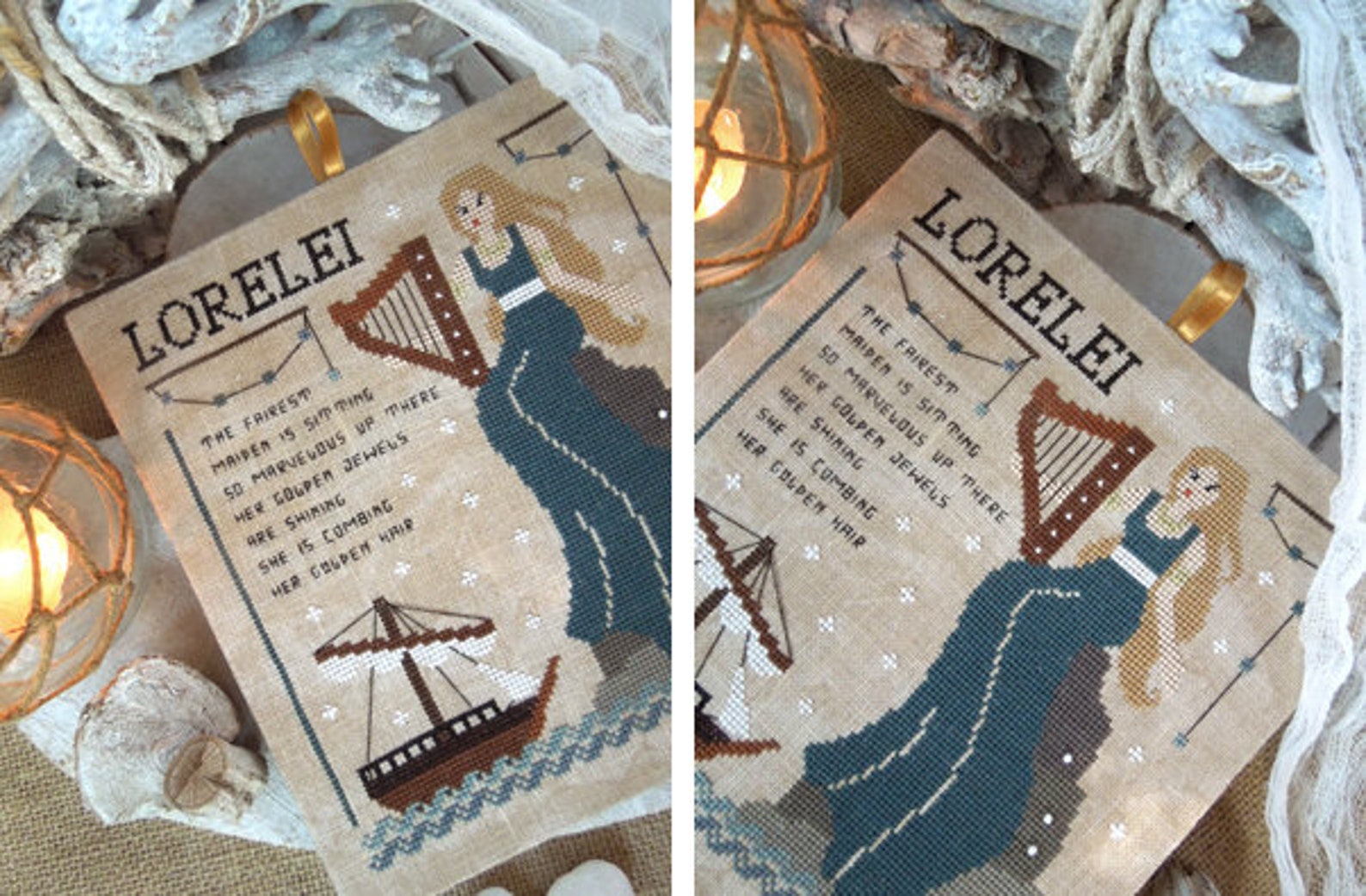 The Lorelei - PDF DIGITAL Cross Stitch Pattern - Etsy