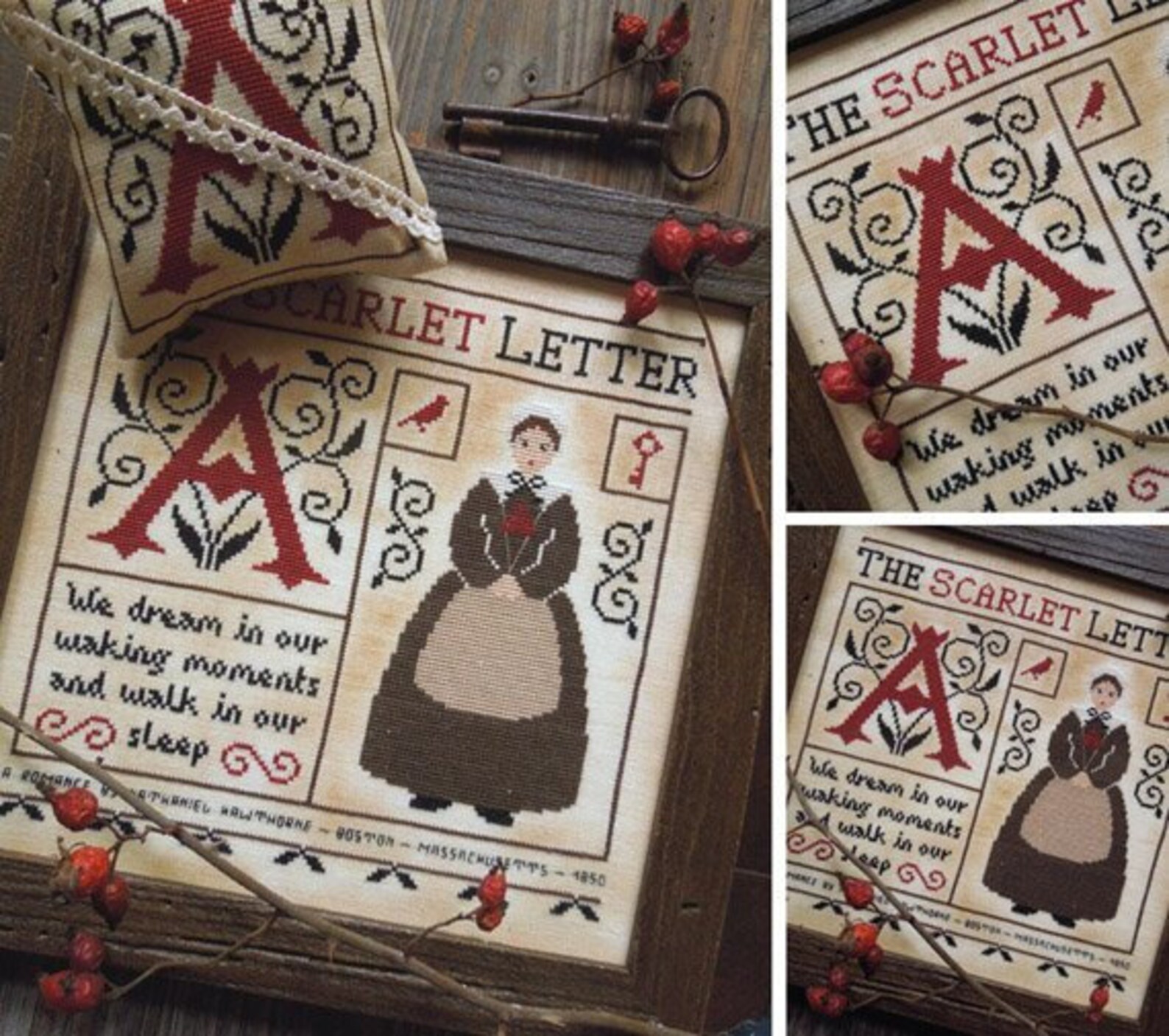 The Scarlet Letter - PDF DIGITAL Cross Stitch Pattern - Etsy
