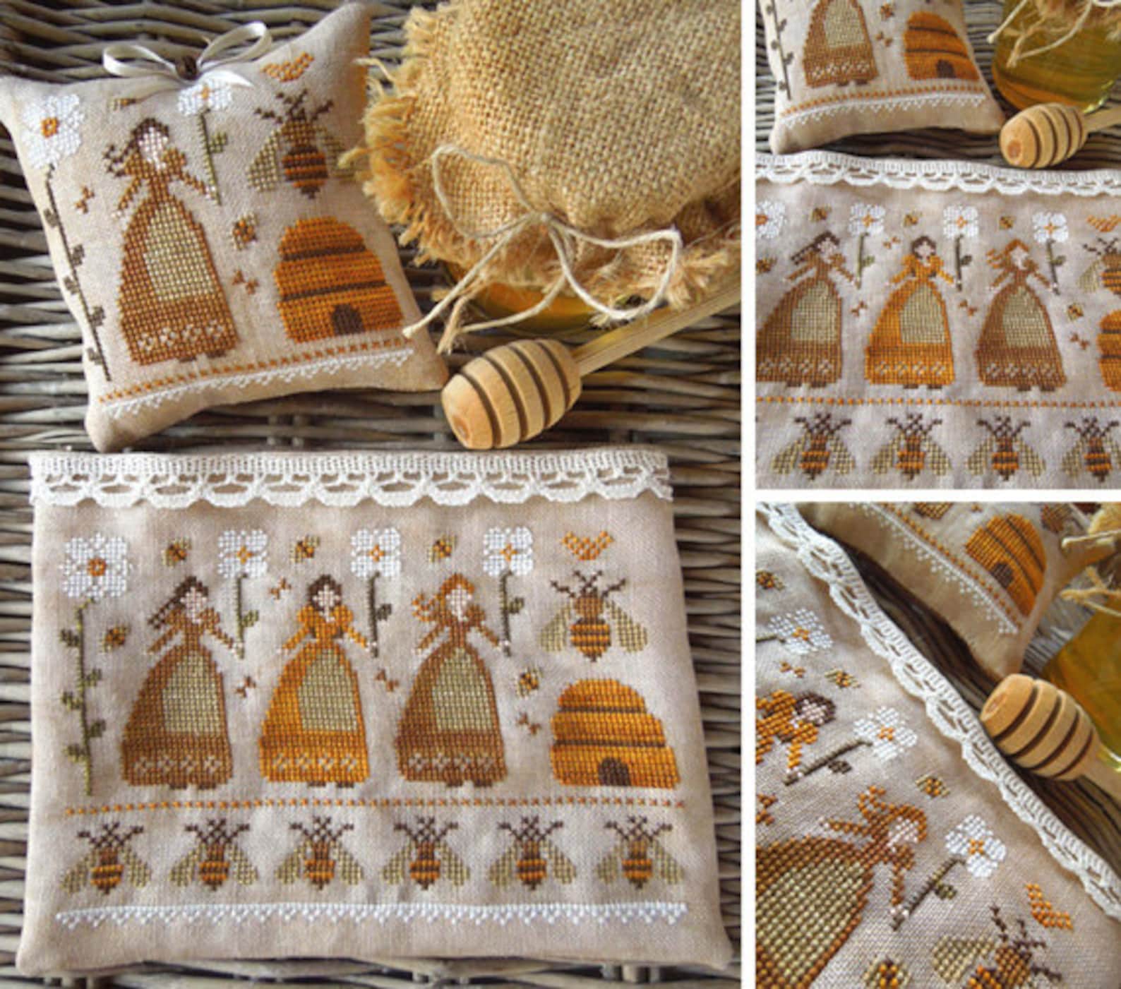 Melissae the Beekeepers PDF Digital Cross Stitch Pattern - Etsy Australia