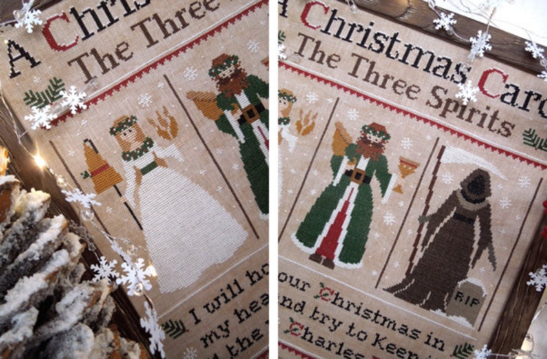 A Christmas Carol - the Three Spirits - PDF DIGITAL Cross Stitch ...