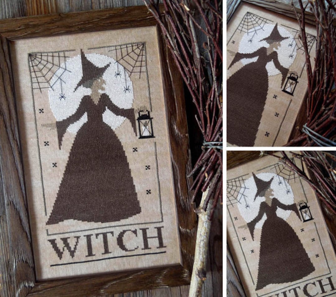 Moon Witch - PDF DIGITAL Cross Stitch Pattern - Etsy