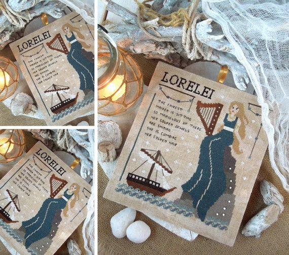 The Lorelei PDF DIGITAL Cross Stitch Pattern - Etsy