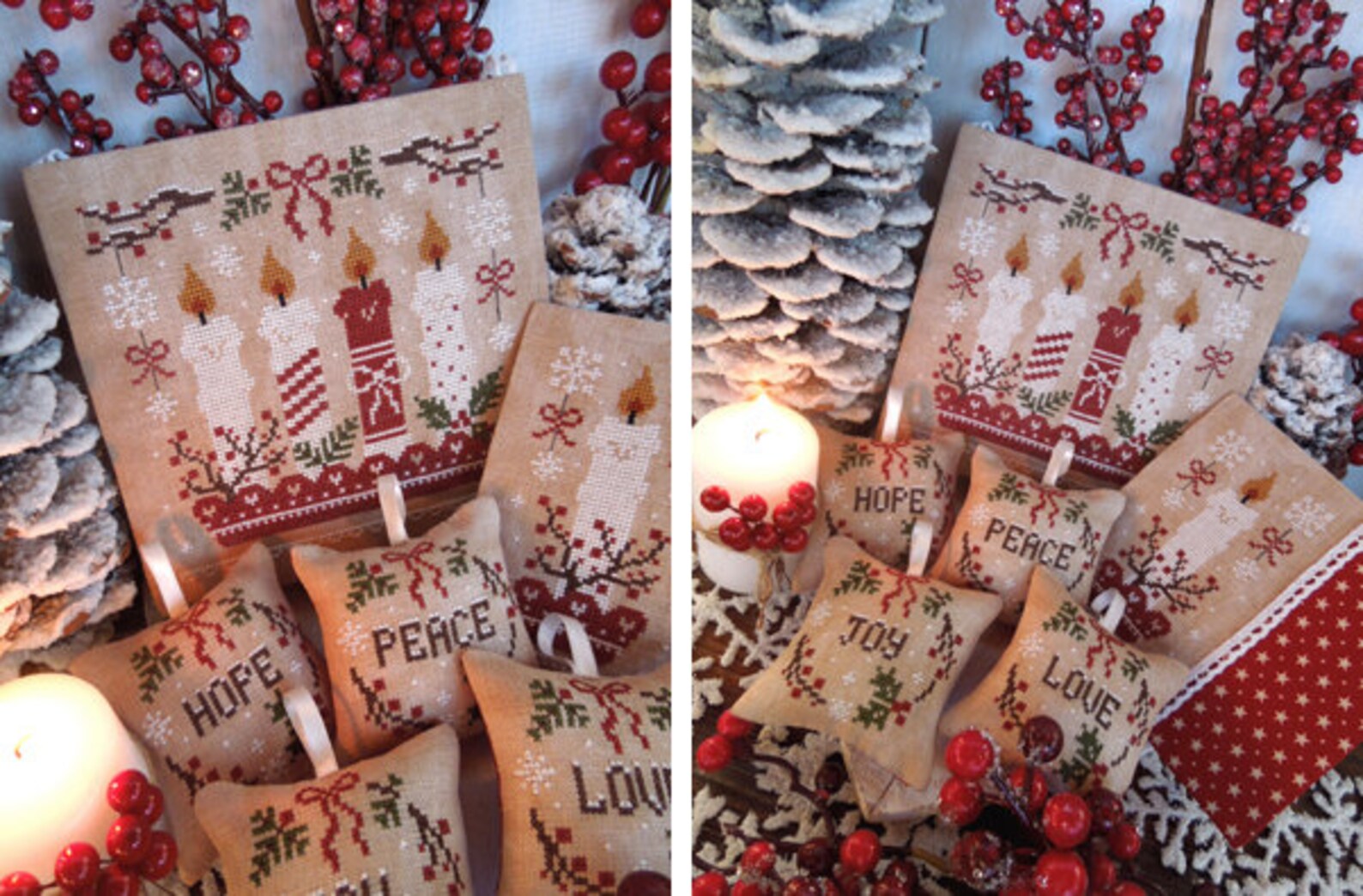 Advent Magic Candles - PDF DIGITAL Cross Stitch Pattern - Etsy