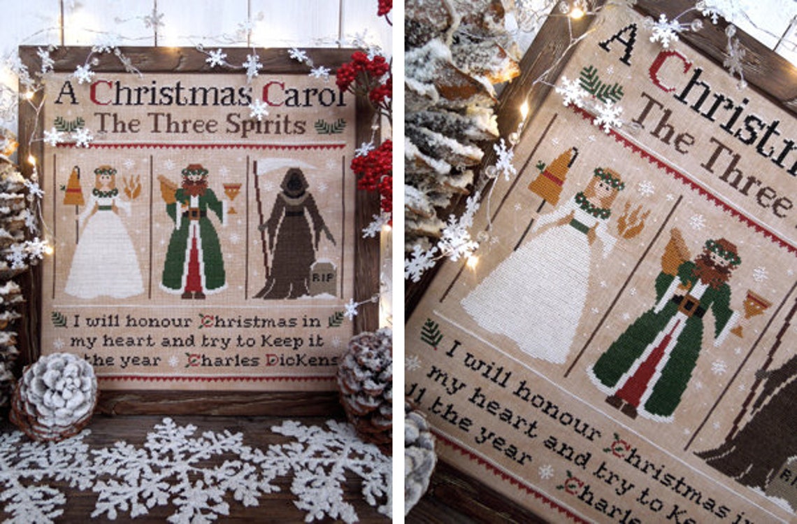 A Christmas Carol - the Three Spirits - PDF DIGITAL Cross Stitch ...