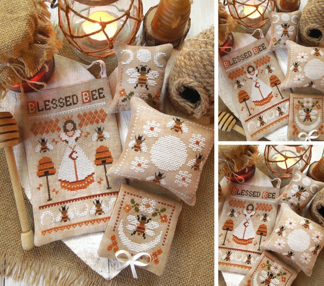 Blessed Bee - PDF DIGITAL Cross Stitch Pattern - Etsy