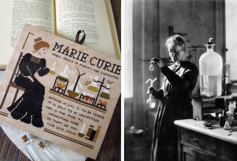 Marie Curie Science Women Series PDF DIGITAL Cross Stitch | Etsy