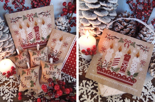 Advent Magic Candles - PDF DIGITAL Cross Stitch Pattern - Etsy