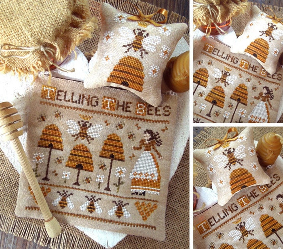 Telling the Bees - PDF DIGITAL Cross Stitch Pattern - Etsy