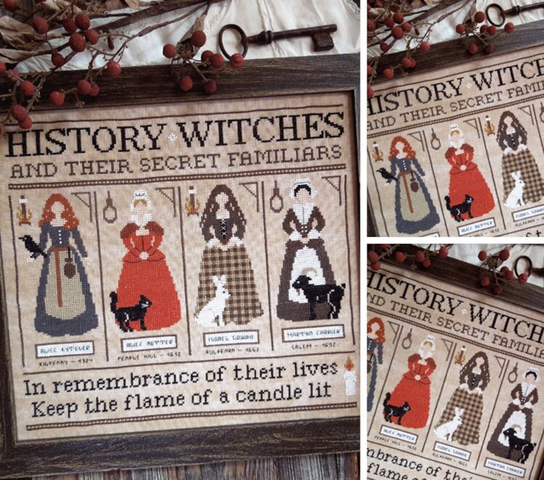 History Witches - PDF DIGITAL Cross Stitch Pattern - Etsy