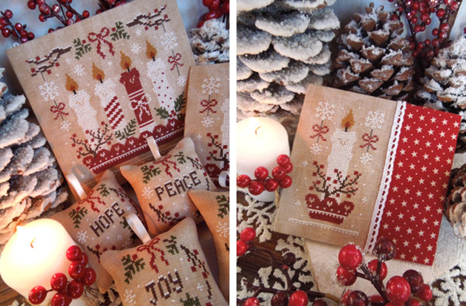 Advent Magic Candles - PDF DIGITAL Cross Stitch Pattern - Etsy