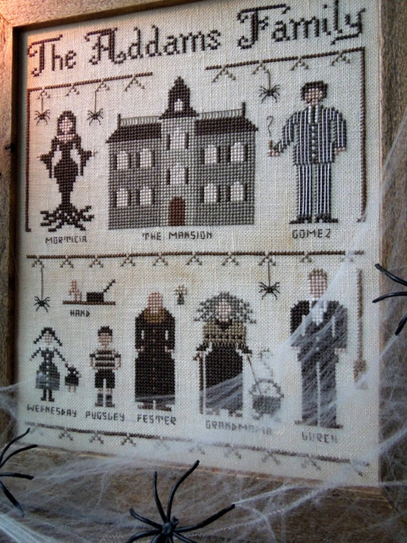 The Addams Family - PDF Digital Cross Stitch Pattern - Etsy Canada