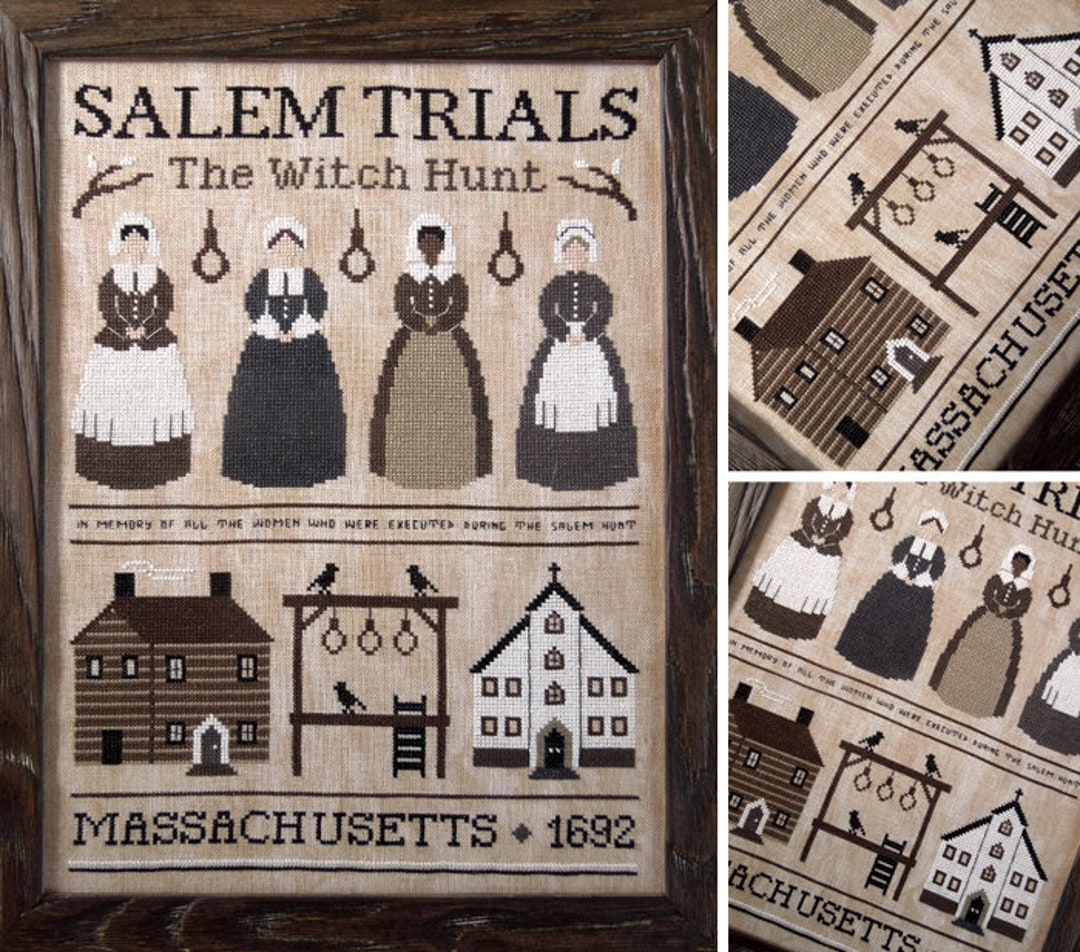 Salem Trials - the Witch Hunt - PDF DIGITAL Cross Stitch Pattern - Etsy