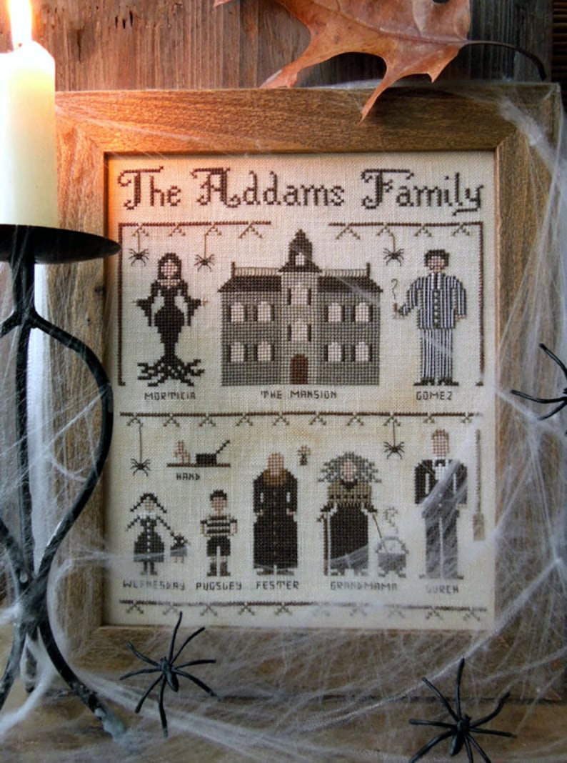 The Addams Family - PDF Digital Cross Stitch Pattern - Etsy Canada