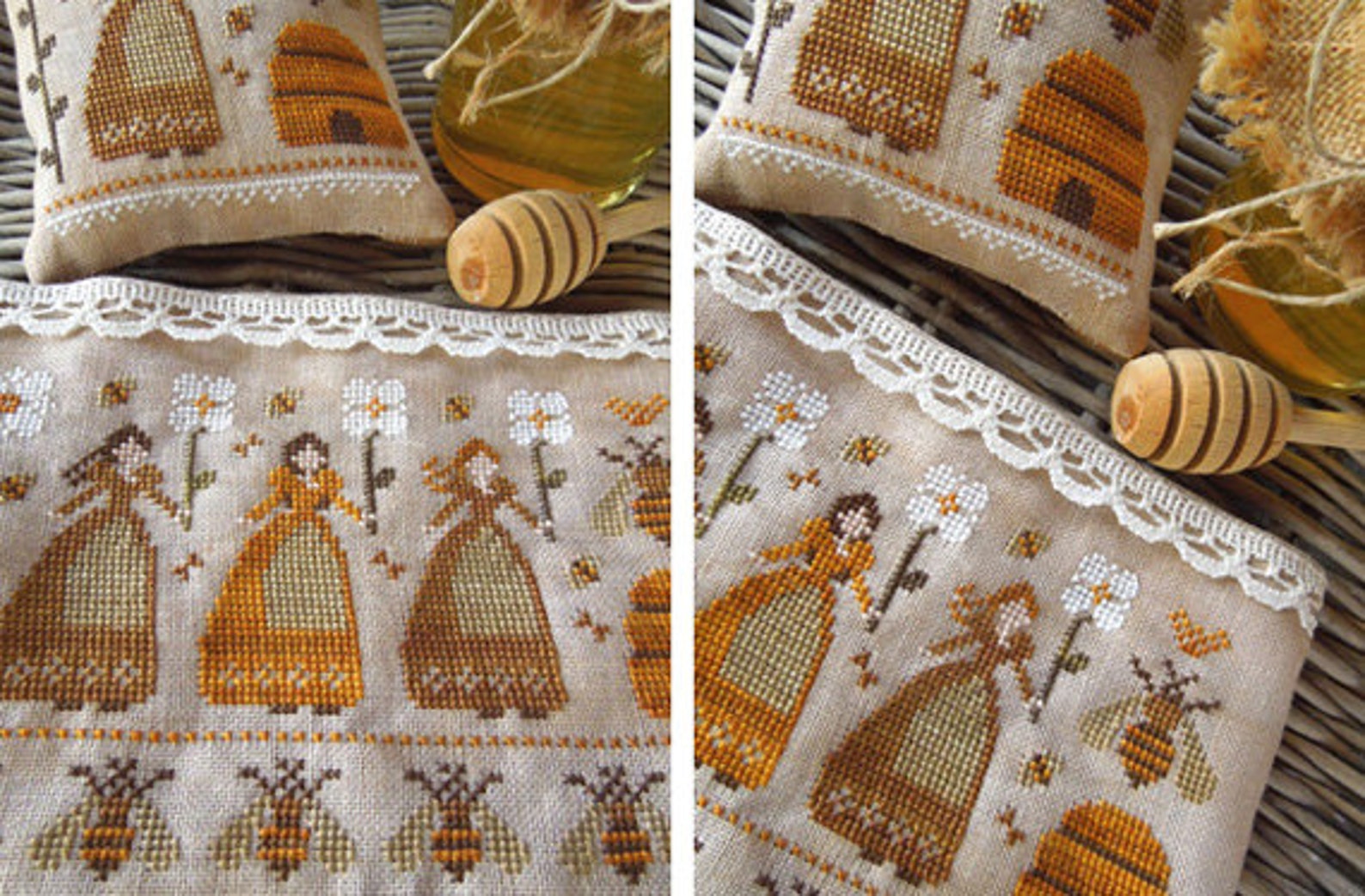 Melissae the Beekeepers PDF Digital Cross Stitch Pattern - Etsy Australia