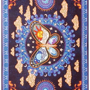 3D Dan Morris Nymph Tapestry Wall Art Hanging Psychedelic New Age ...