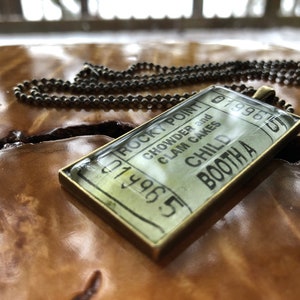 Rocky Point Park Ticket Pendant Necklace Chowder and Clam - Etsy