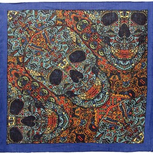 3D Psychedelic Pirate Skull Bandana Handkerchief Hanky Doo Rag Ski Mask ...