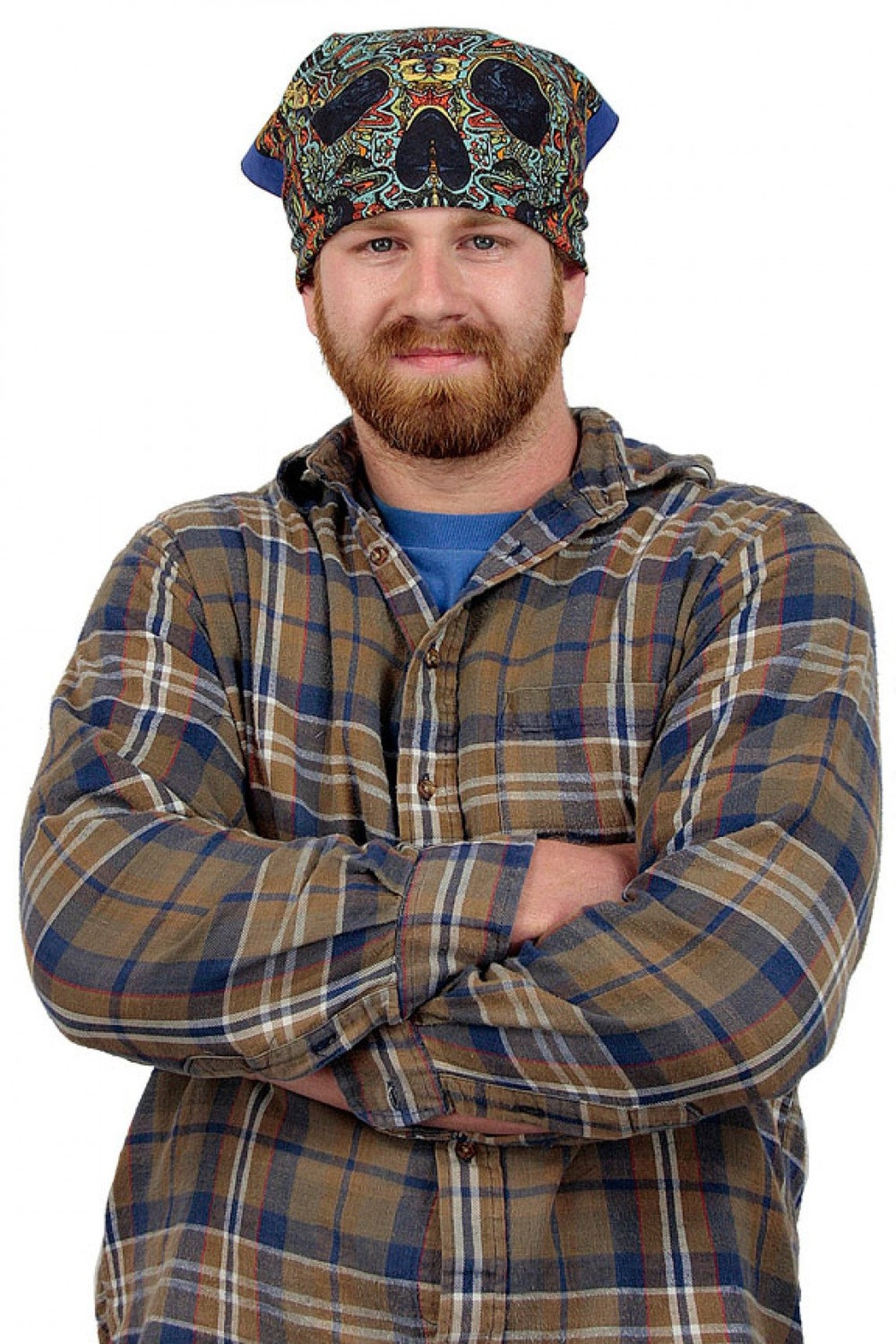 3D Psychedelic Pirate Skull Bandana Handkerchief Hanky | Etsy