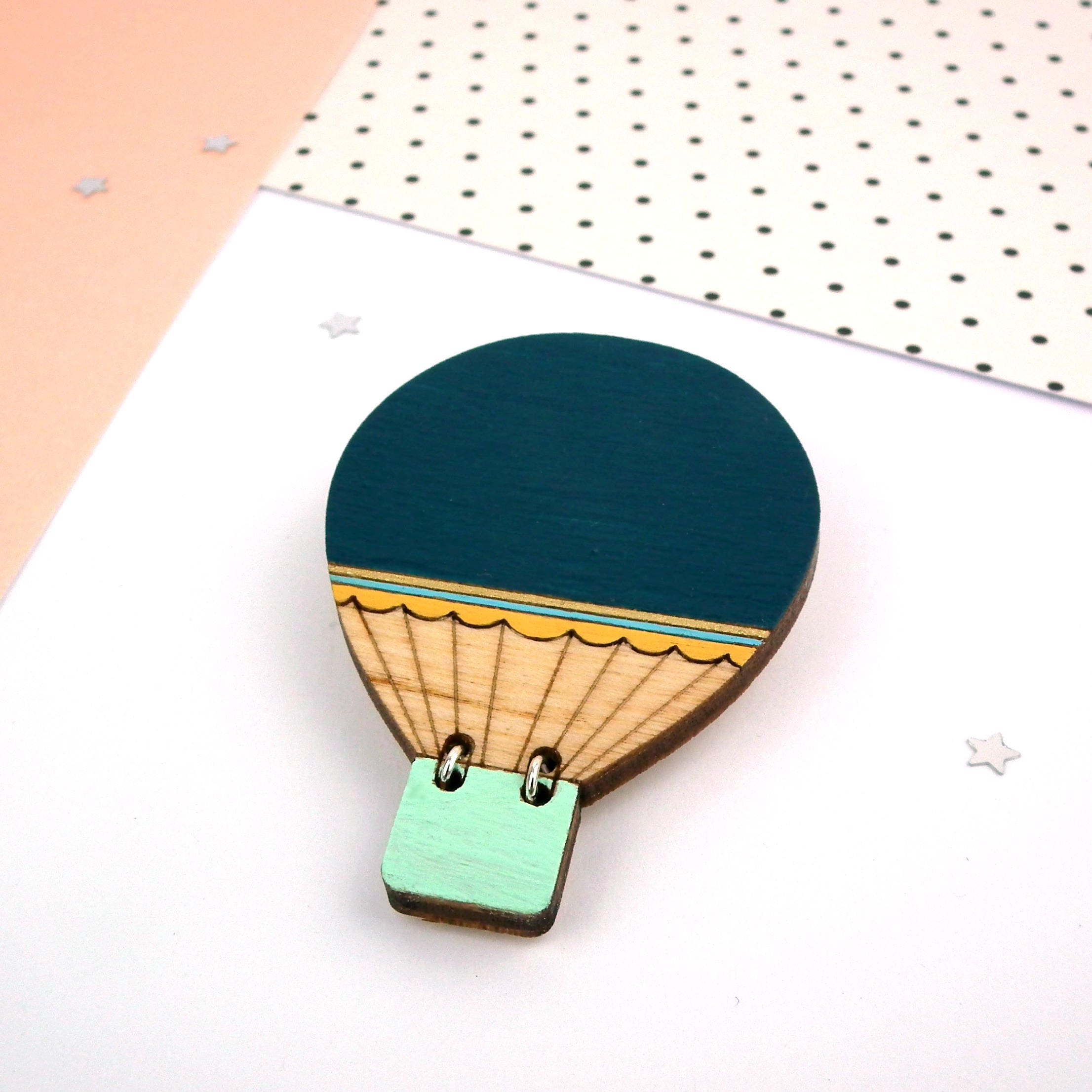 Hot Air Balloon Badge - Etsy