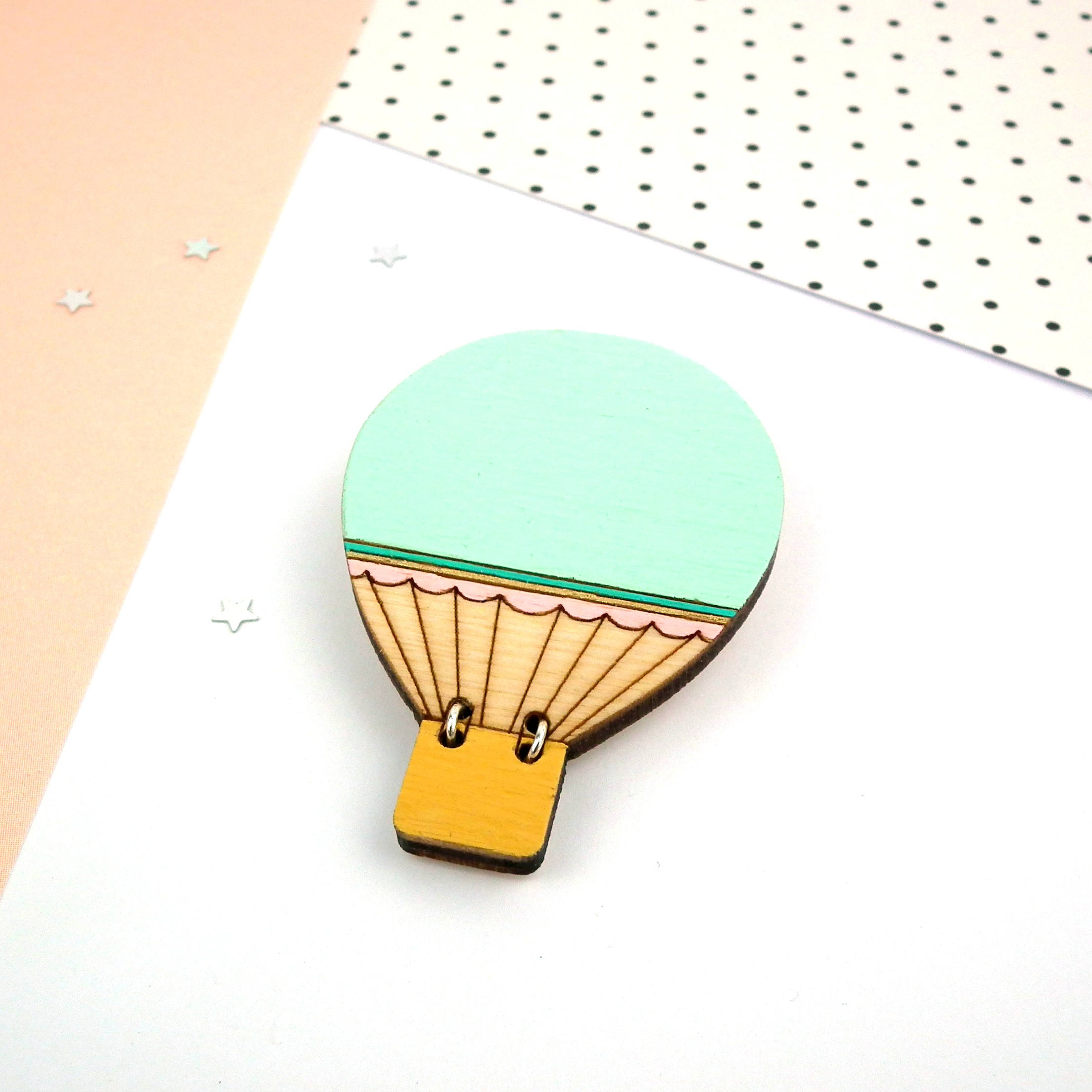 Hot Air Balloon Badge - Etsy