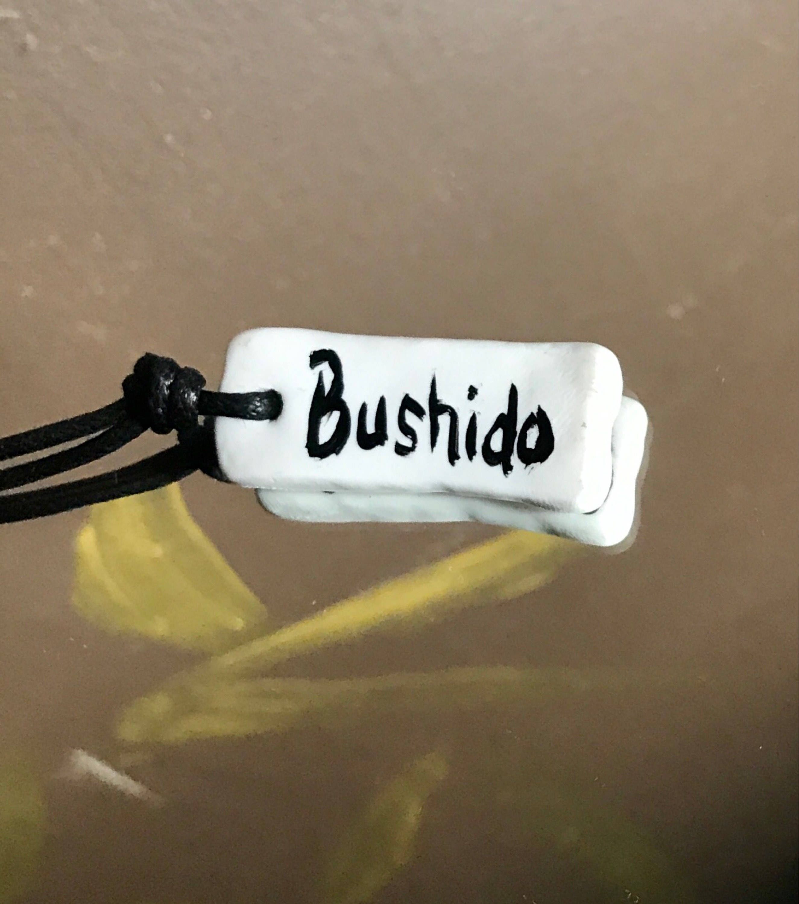 Bushido 武士道 Necklace in Japanese Calligraphy | Etsy