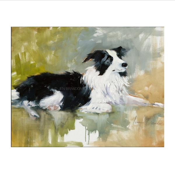 Collie Painting - Etsy