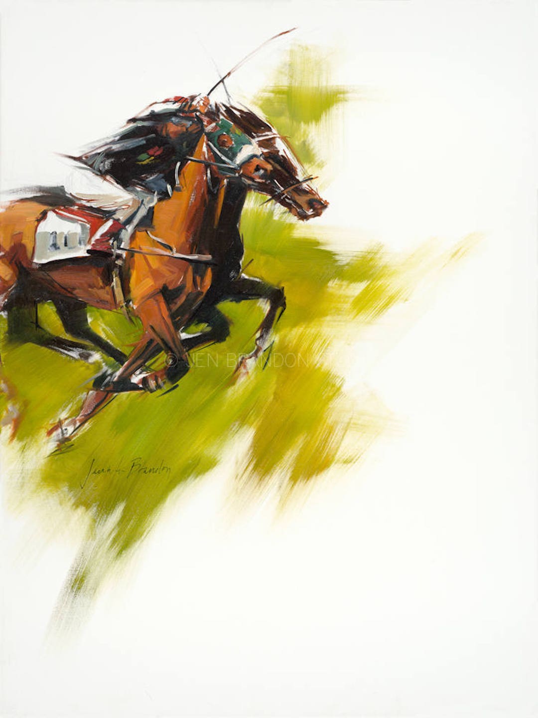 Horse Racing Art Fine Art Print - Etsy