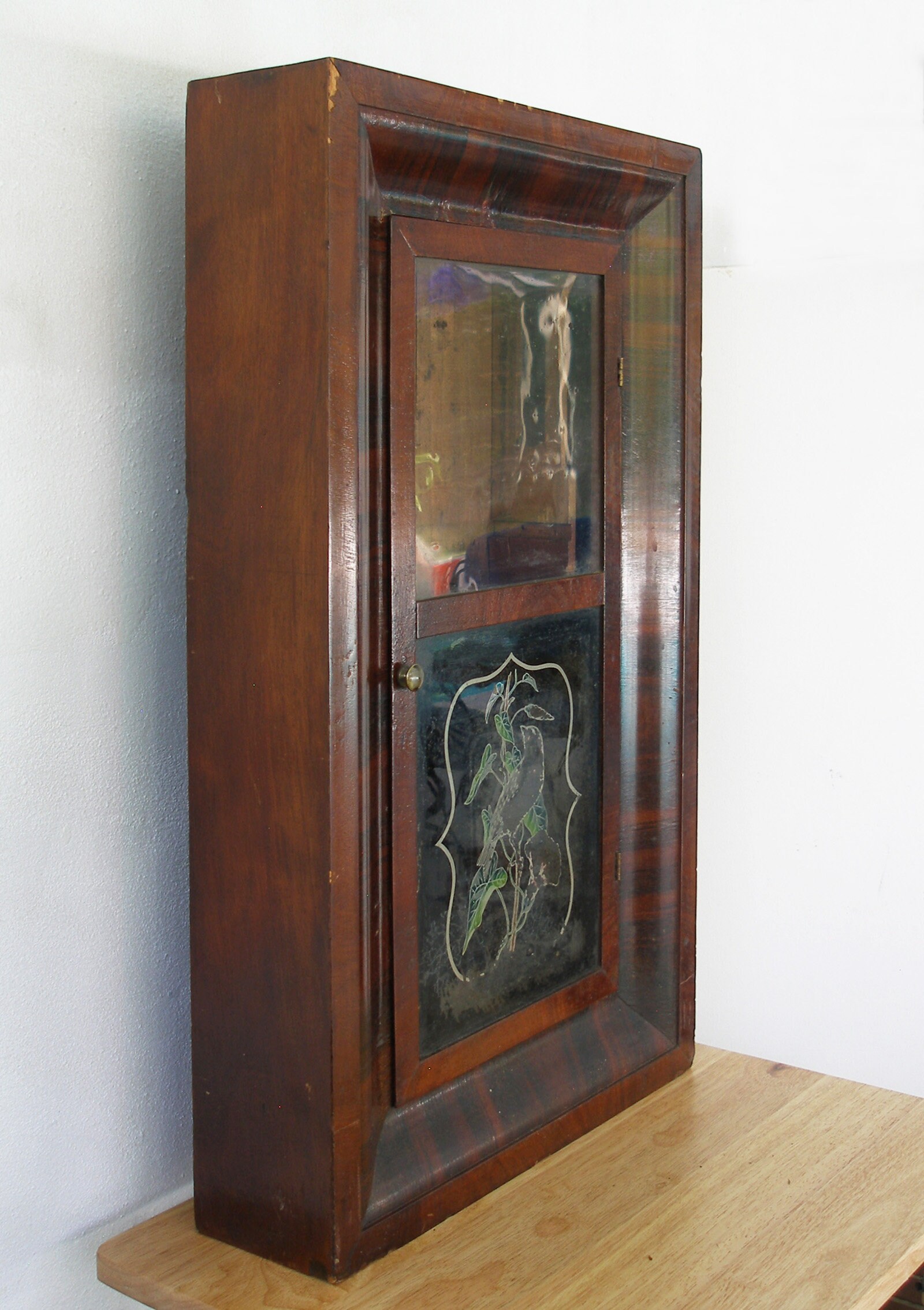 Antique Clock Cabinet K Large Vintage Wall Clock Case 100 Years Old ...
