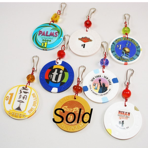 Poker Chip Keychain - Etsy