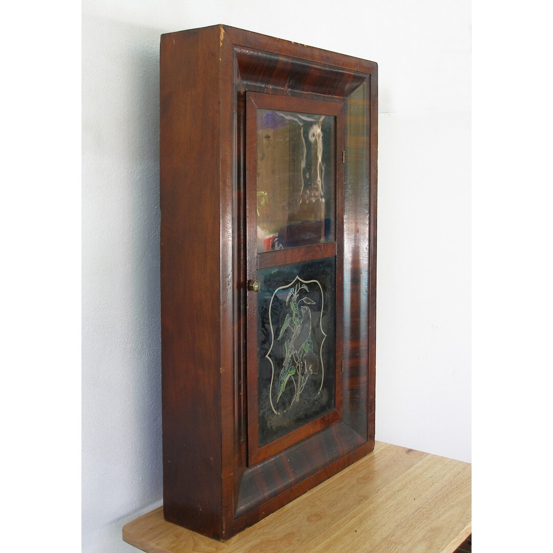 Antique Clock Cabinet K Large Vintage Wall Clock Case 100 Years Old ...