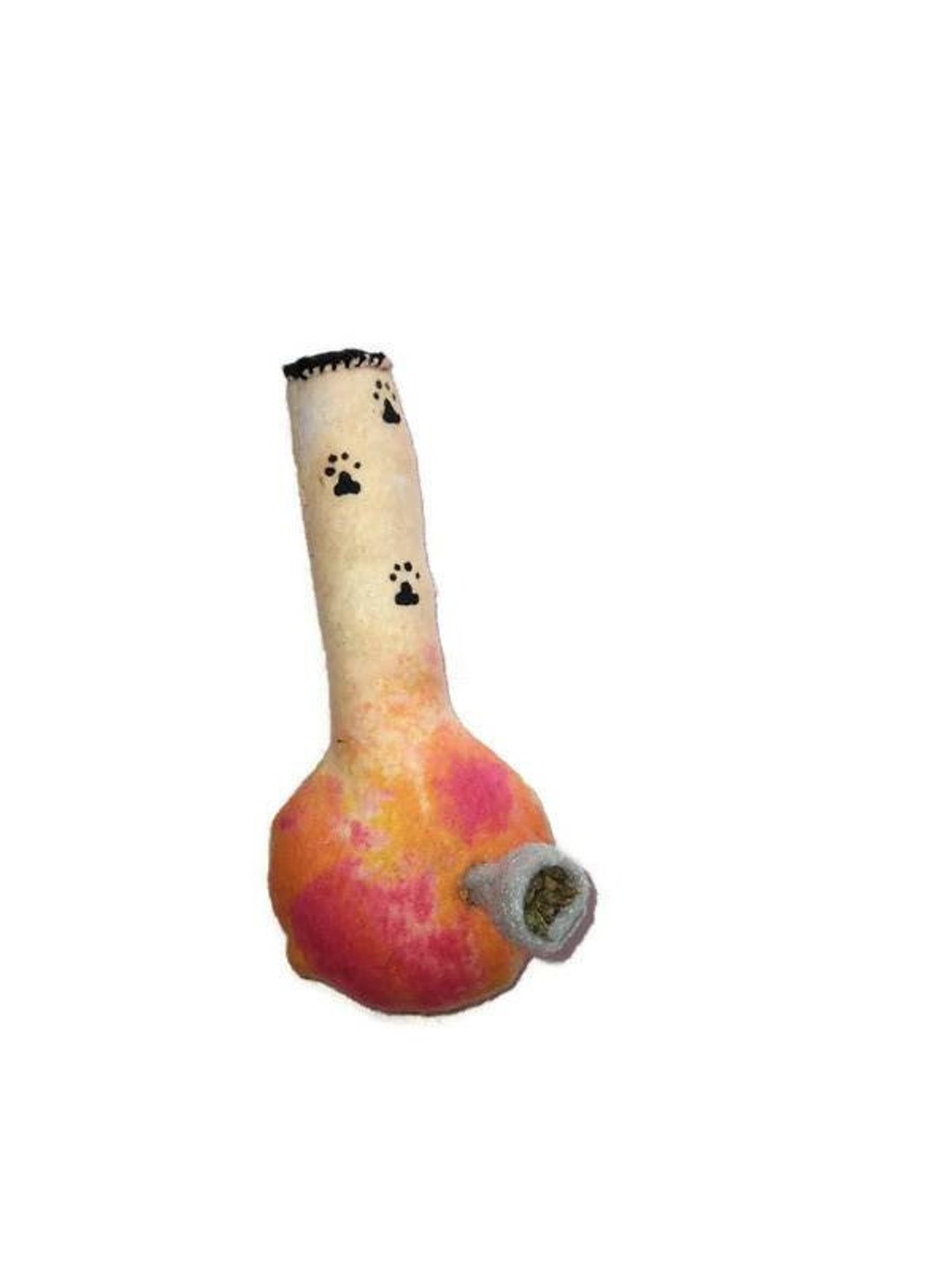 Catnip Toy, Flannel, Catnip Bong, Orange Bong, Cat Toy, Funny Cat Toy ...